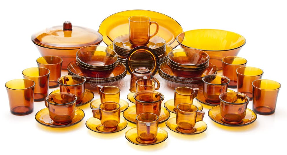 Complete Glass Dish Set stock photo. Image of crystal - 22826892