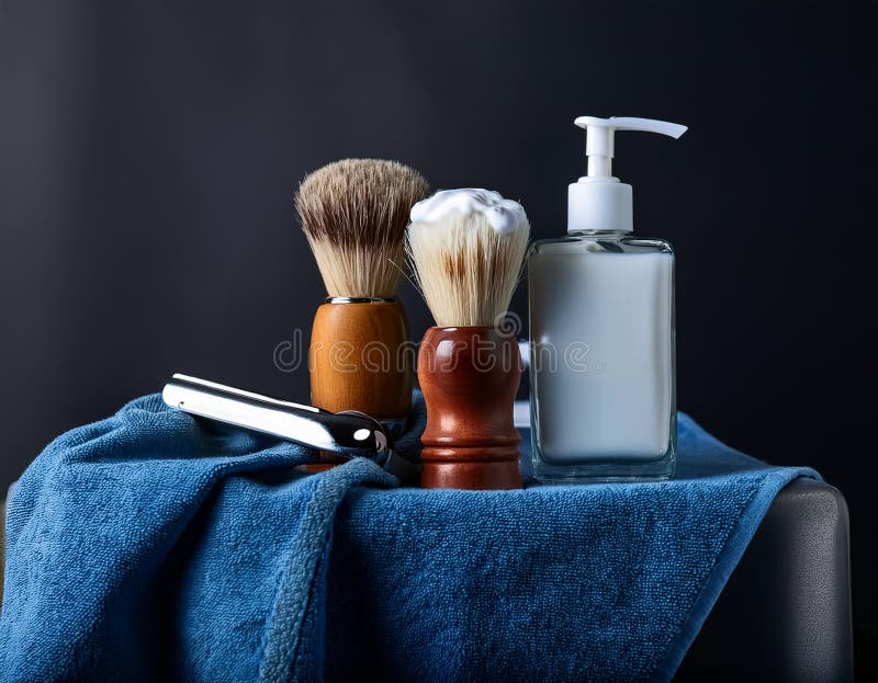 The Complete Guide To Shaving Accessories for Men Stock Illustration ...