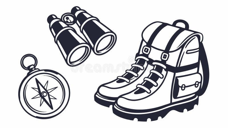 Hiking Boots Compass Stock Illustrations – 2,307 Hiking Boots Compass ...