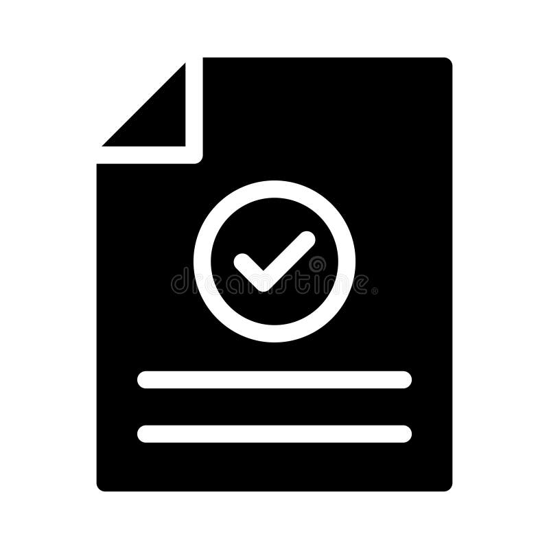 Complete Vector Glyph Flat Icon Stock Illustration - Illustration of ...