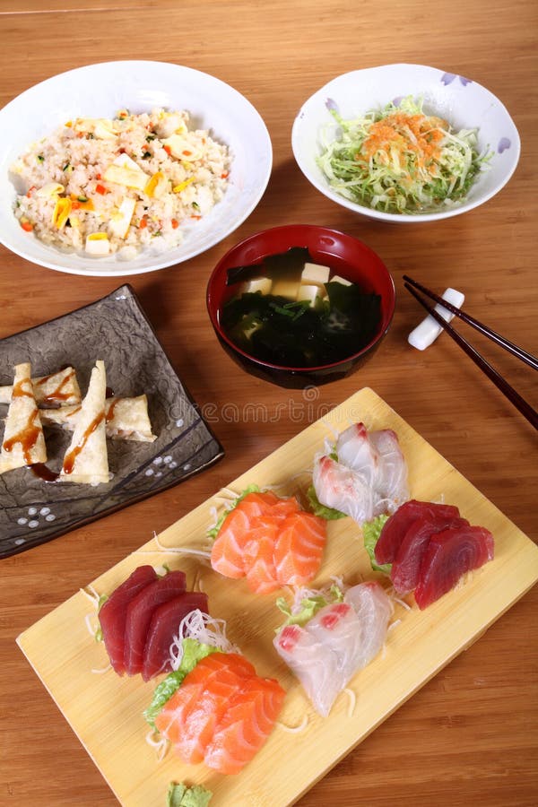 Complete japanese menu stock image. Image of japan, fish - 36203333