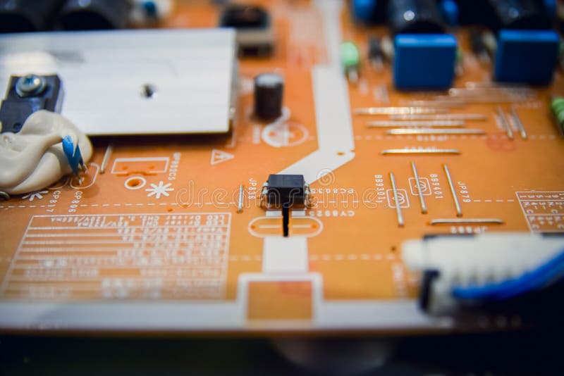 Complete main board stock image. Image of hardware, diode - 113268673