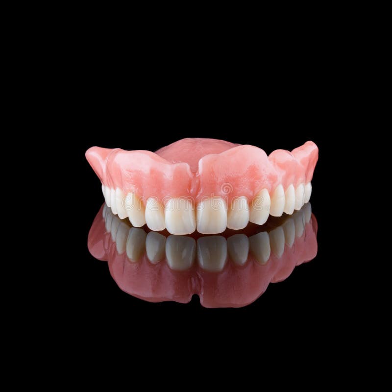 Complete maxillary denture stock image. Image of dentistry - 206763557