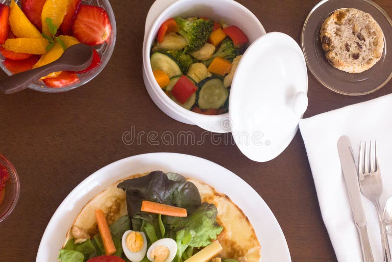 Complete Menu Served at Table Stock Image - Image of dish, meat: 143011805