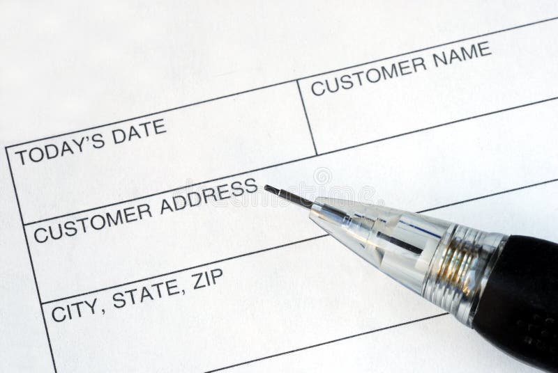 Fill in the Personal Information in the Form Stock Image - Image of ...