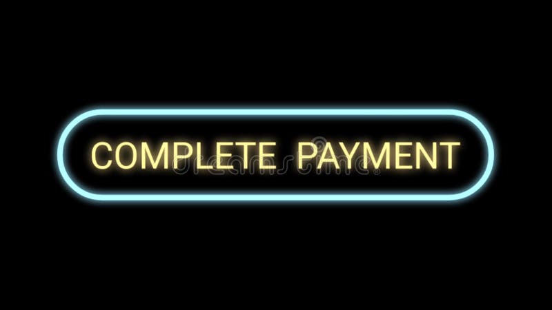 Complete payment animation stock video. Video of banking - 215194665