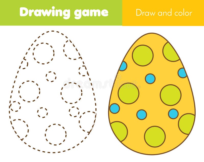 Complete the Picture Children Educational Game. Tracing Lines and Copy ...