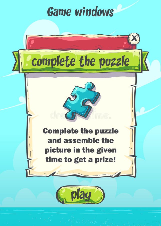 Game Window for Mission Completed Computer App Stock Vector ...