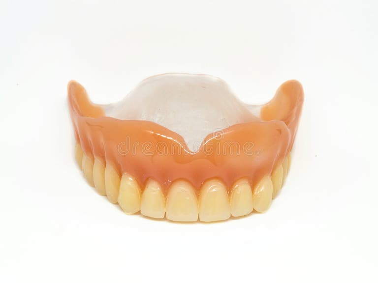 Complete Removable Denture Upper Palate Stock Photo - Image of anatomy ...