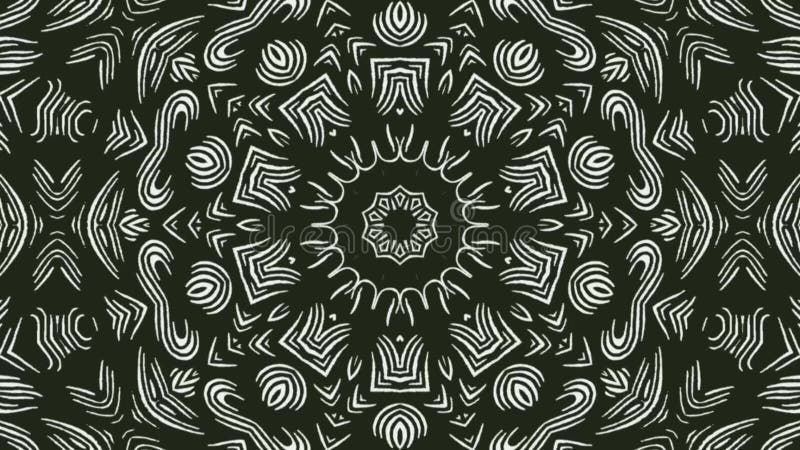 Complete Rotation of Mandalas Formation in Caledoscopio Effect Stock ...