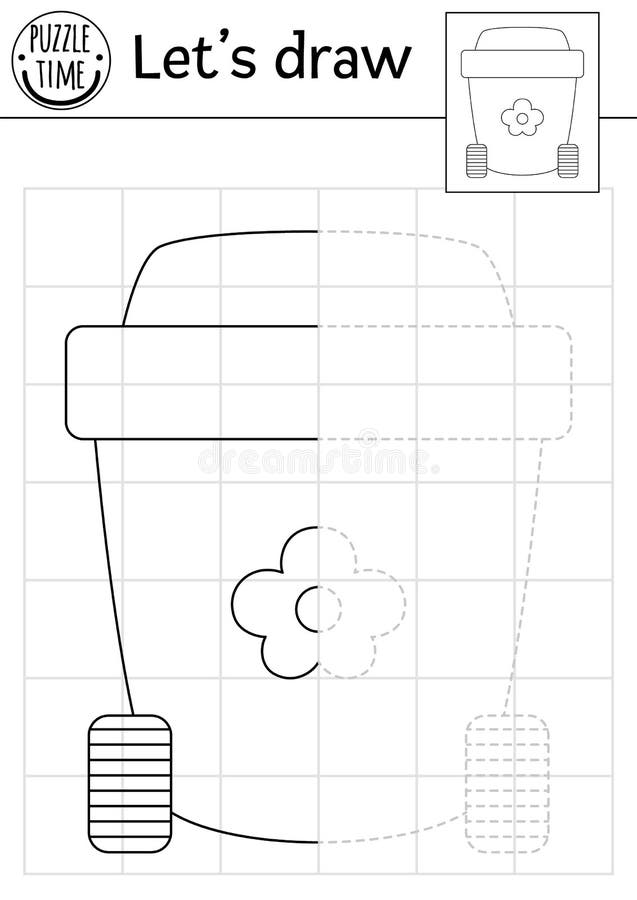 Children Recycling Waste Line Drawing Stock Illustrations – 41 Children ...