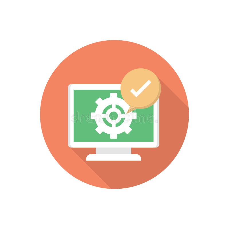 Complete Screen Vector Flat Colour Icon Stock Vector - Illustration of ...