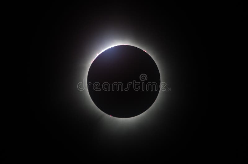 Solar Total Eclipse 2024 from Plattsburgh NY Stock Image - Image of ...