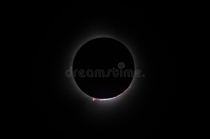 Solar Total Eclipse 2024 from Plattsburgh NY Stock Image - Image of ...