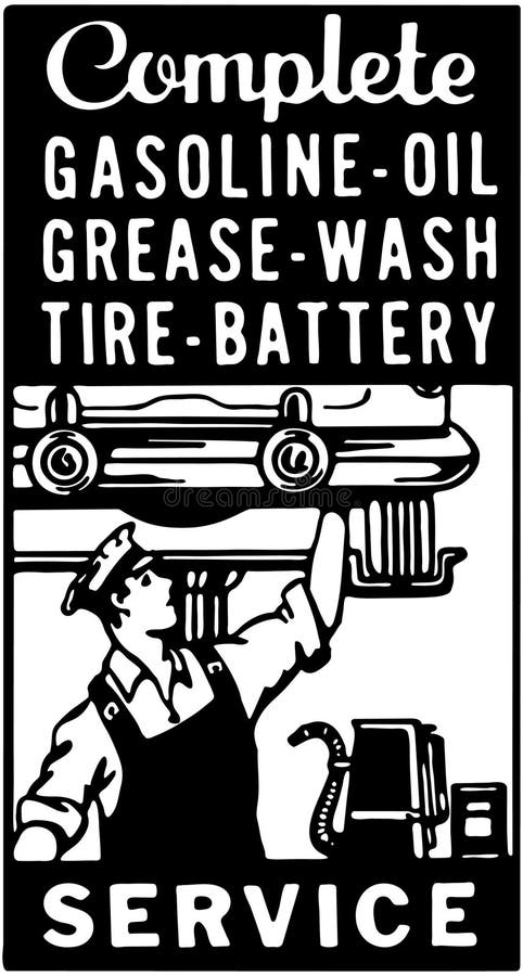 Complete Service stock vector. Illustration of 1950s - 42098284