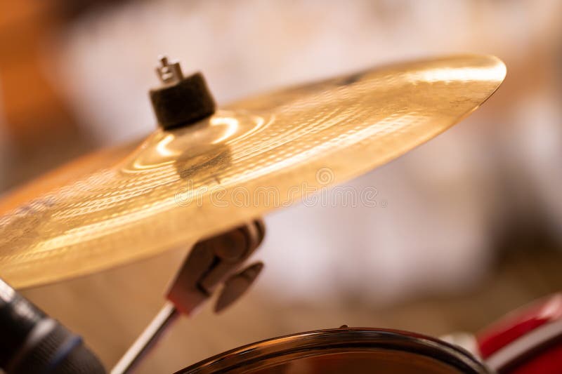 Complete Set of Cymbal Instruments in Studio Music Concept Stock Photo ...
