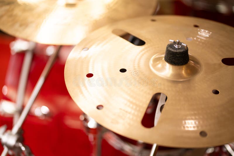 Complete Set of Cymbal Instruments in Studio Music Concept Stock Photo ...
