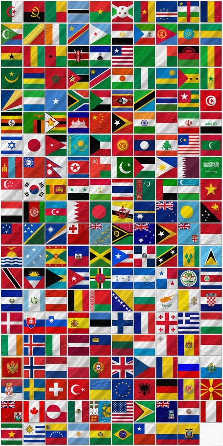 Complete set of Flags stock illustration. Illustration of sign - 26886142