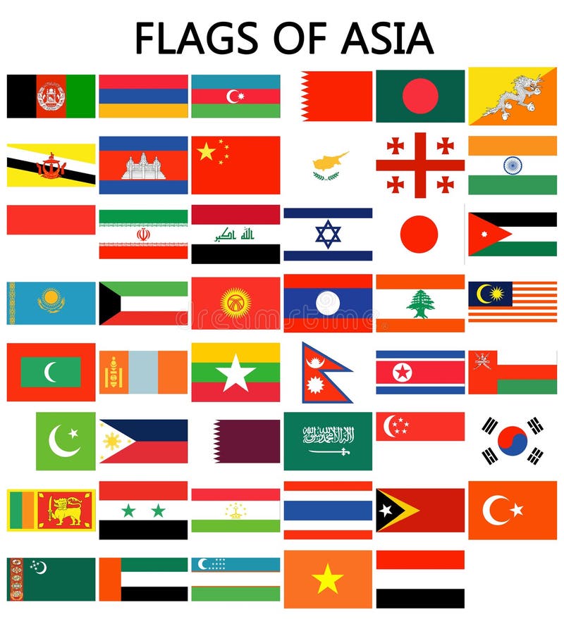 Complete set of Flags stock illustration. Illustration of sign - 26886142