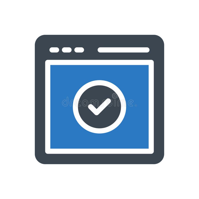 Complete Vector Glyph Color Icon Stock Vector - Illustration of page ...