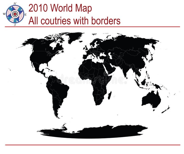 Complete Countries Map Stock Illustrations – 605 Complete Countries Map ...