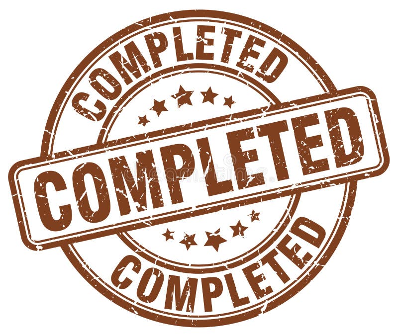 Completed Text Sign Label Stamp. Stock Photo - Image of sign, school ...