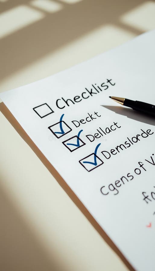 Completed Checklist stock photo. Image of productivity - 365780154
