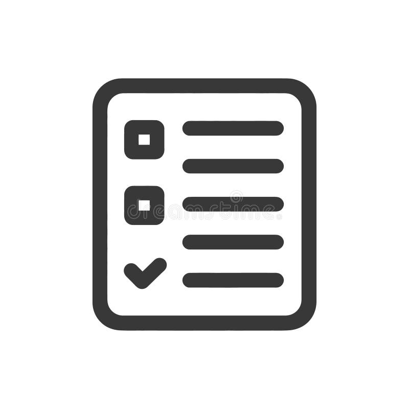 Checklist Icon: Simple Task Management App Interface Design Stock ...