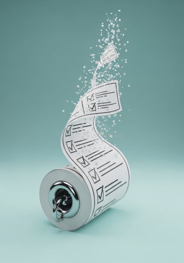 Completed Checklist Scroll Unrolling Stock Illustrations – 2 Completed ...