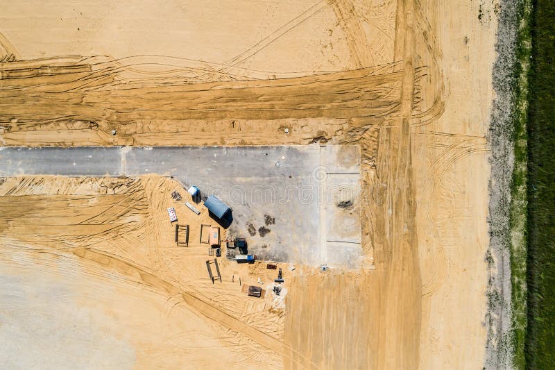 Completed Dead-end Street in a New Development Area, As Interim Storage ...