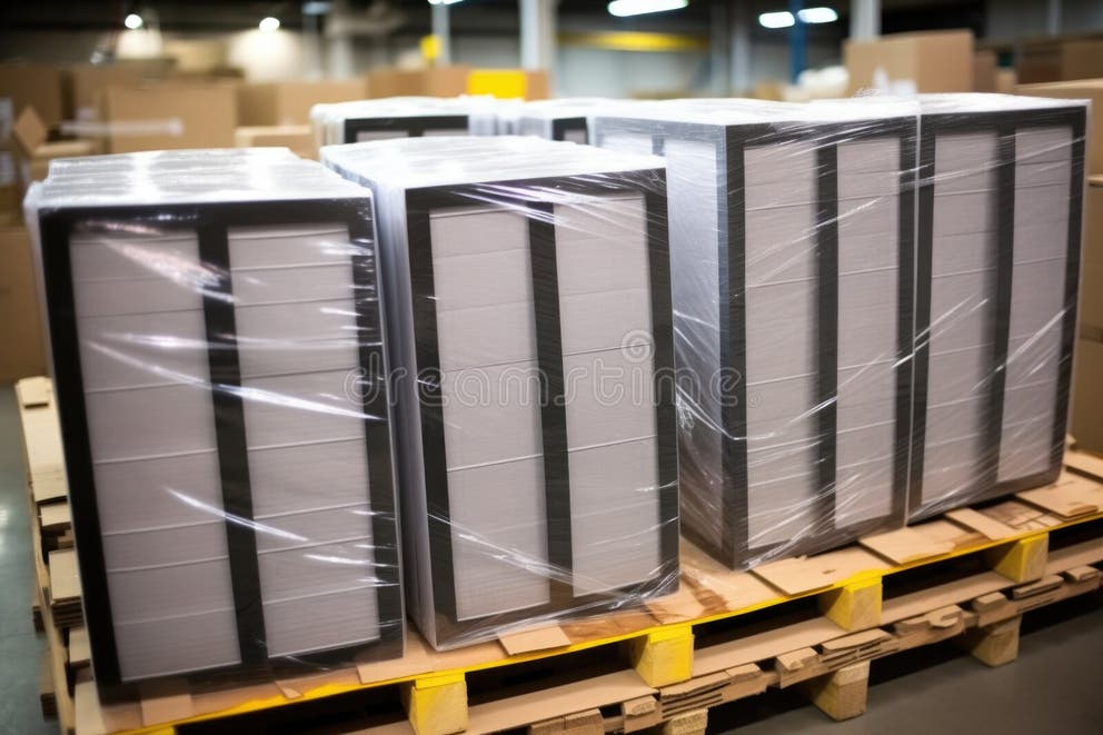 Completed Filters in a Box Ready for Shipment Stock Photo - Image of ...