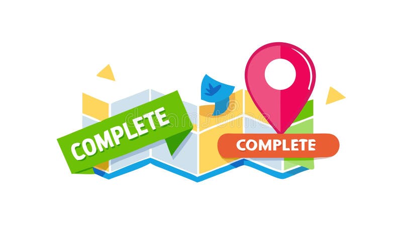 Completed Location Pin with Green Checkmark Vector, Vector Design ...