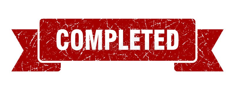 Completed ribbon. stock vector. Illustration of band - 153820127