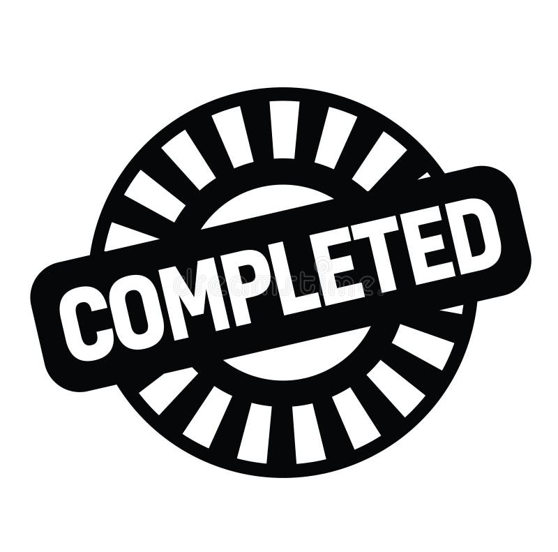 Completed rubber stamp stock vector. Illustration of authorized - 125381136
