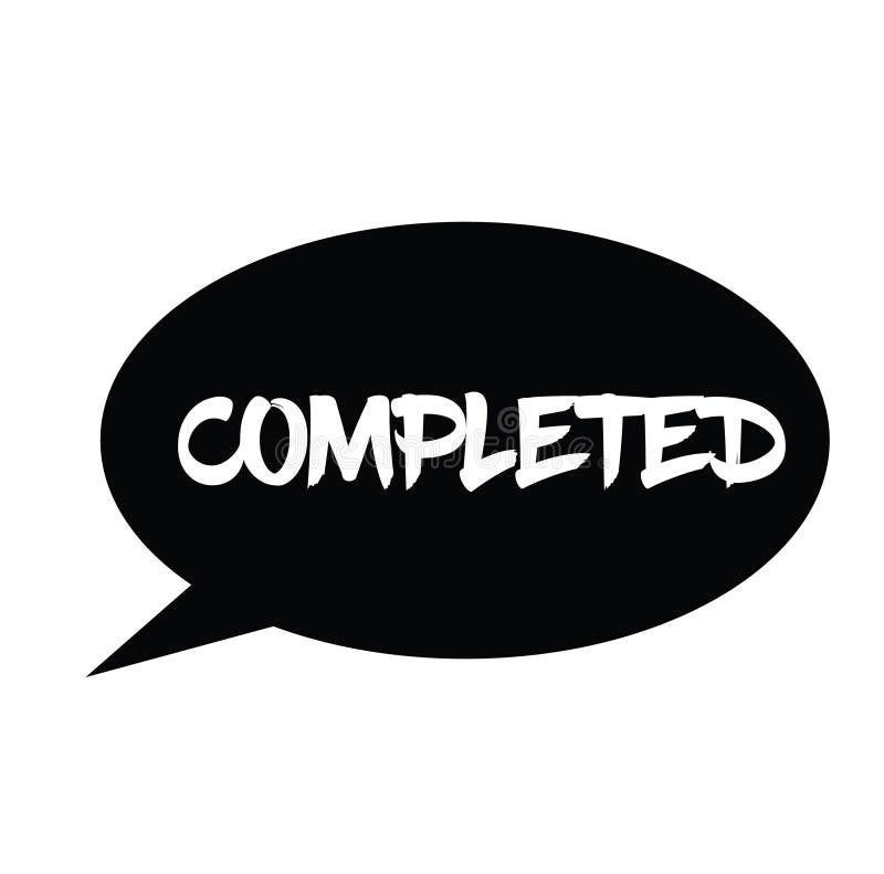 Completed rubber stamp stock vector. Illustration of paper - 125381106