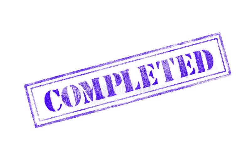 Completed rubber stamp stock vector. Illustration of banner - 83716676