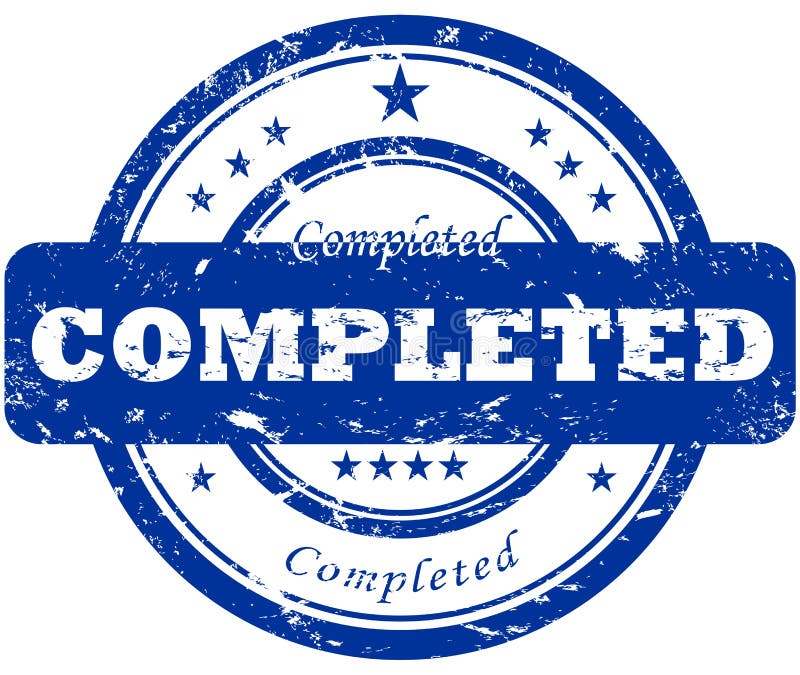 Completed stamp stock vector. Illustration of admit, print - 8618920