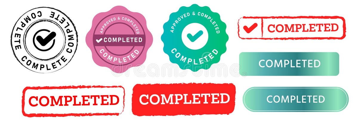 Completed Stamp Stock Illustrations 1 326 Completed Stamp Stock