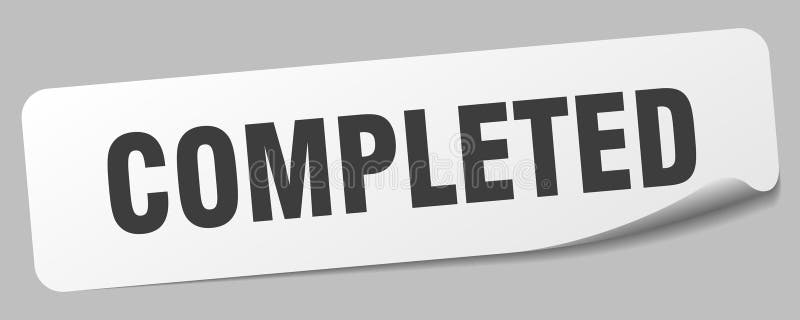 Completed Sticker Stock Illustrations – 669 Completed Sticker Stock ...