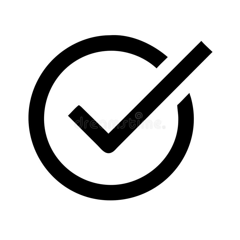 Black Tick Mark Stock Illustrations – 19,652 Black Tick Mark Stock ...