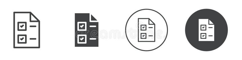 Completed Task Icon Simple Outline Vector Logo Stock Illustration ...