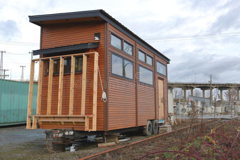 Completed Tiny House stock image. Image of built, brown - 108587355