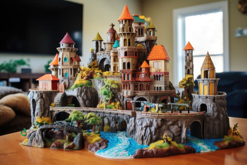 Completed Toy Castle Stock Illustrations – 2 Completed Toy Castle Stock ...