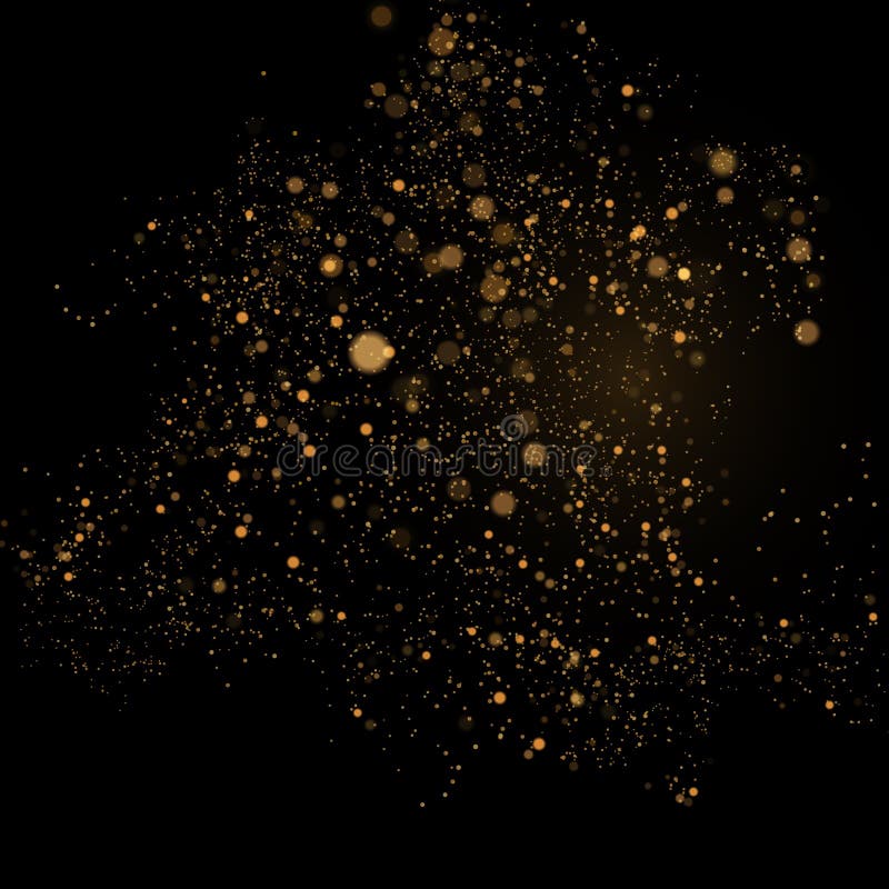 Beautiful yellow dust. stock vector. Illustration of gold - 180199969