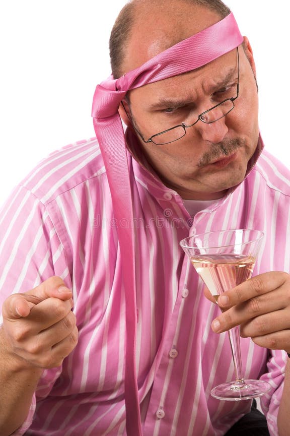 Completely Drunk Businessman Stock Photo - Image of partying, isolated ...