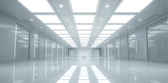 A Completely Empty Room with a Blank White Interior and a Series of ...