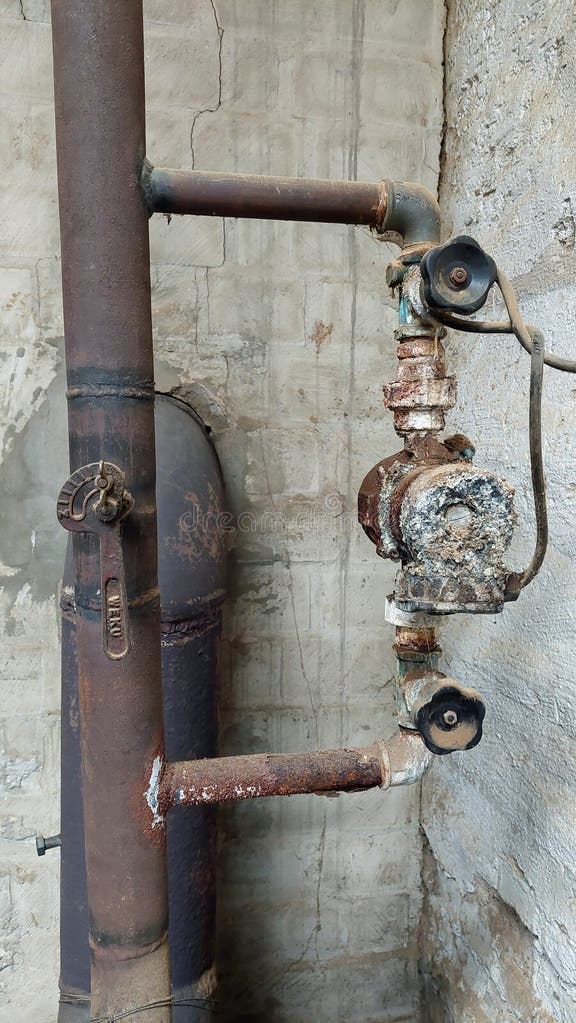Totally Corroded Circulation Pump in Heating System Stock Image - Image ...