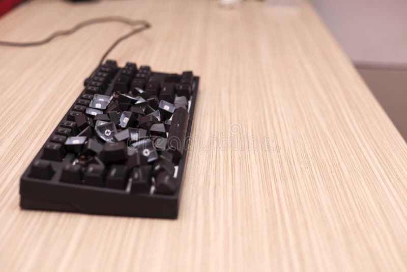 Smashed keyboard stock photo. Image of data, electronic - 64504754