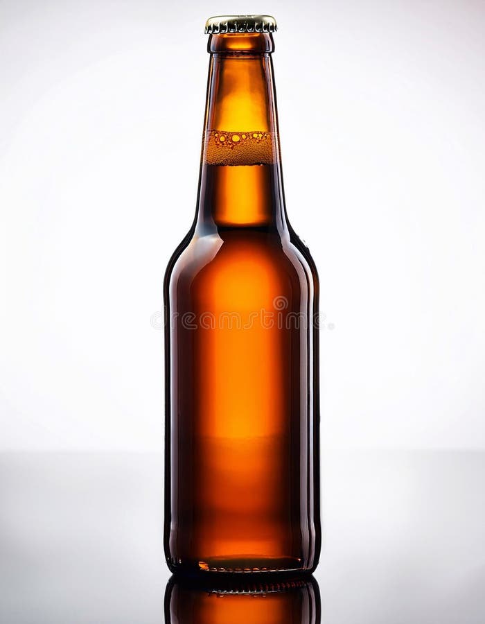 A Completely Transparent Glass Bottle Stock Illustration - Illustration ...