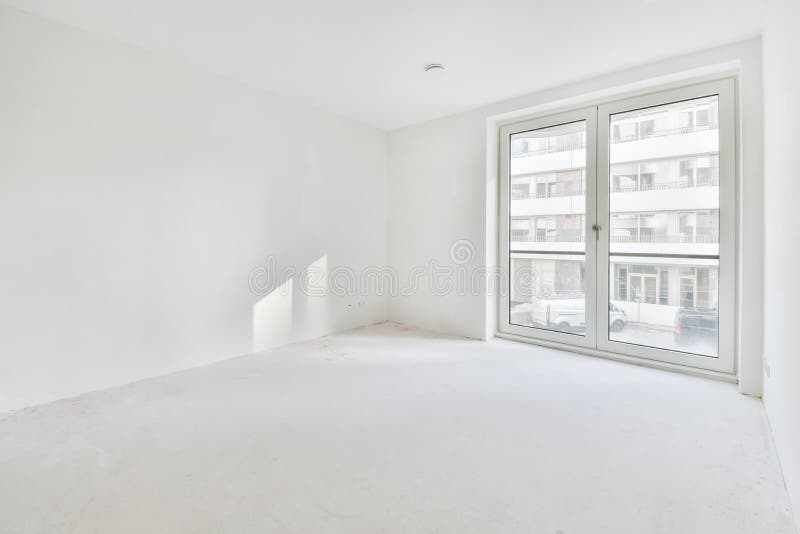 A completely white room stock image. Image of stylish - 235823189